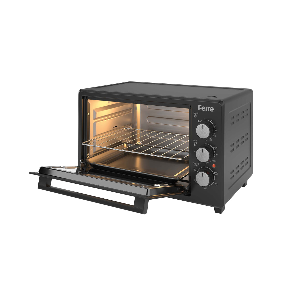 Ferre 25500 LGM - 25L Turbo Mini Oven - Black | Ferre Cooker