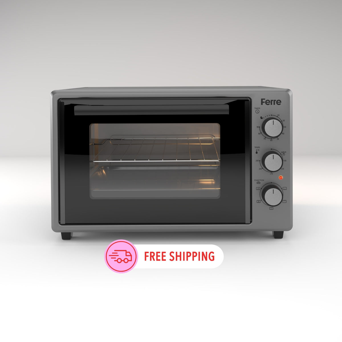 Ferre 35500 LGM - 35L Turbo Mini Oven - Grey | Ferre Cooker