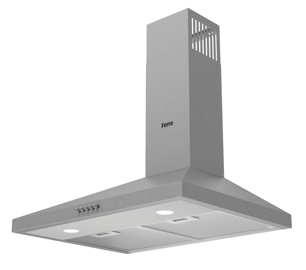 Ferre PH600-PSS 60cm Pyramid Chimney Hood - Stainless Steel
