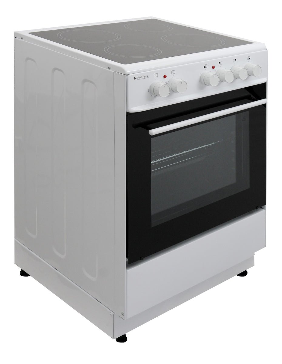 BlueFlame KCF 1000.60 60 cm VitroCeramic Freestanding Electric Cooker ...