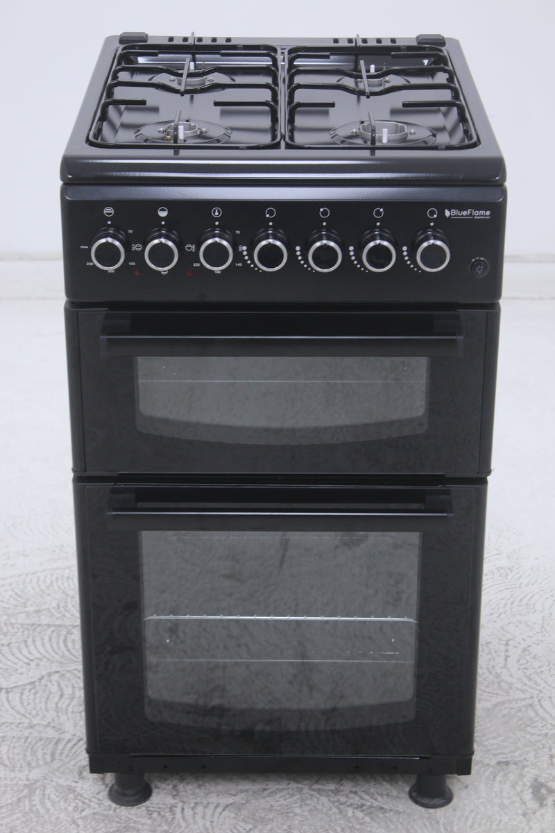 BlueFlame DG5403XBZB 50 cm Freestanding Dual Fuel Cooker With Double ...